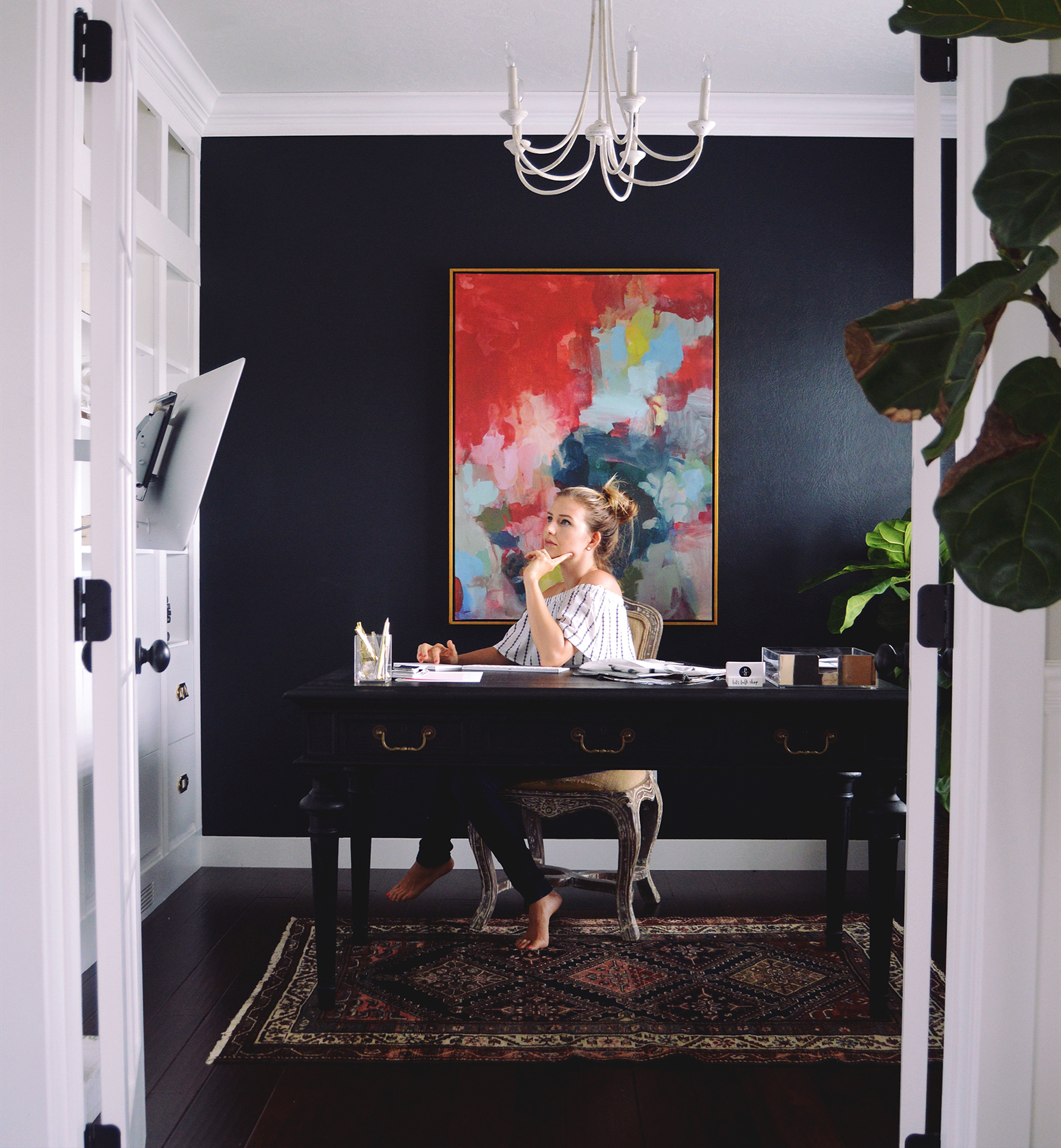 The Source For Our Office's Colorful, Statement Art - Pretty Domesticated