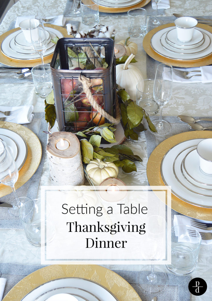 How to Set a Rustic and Glam Thanksgiving Table - Pretty Domesticated