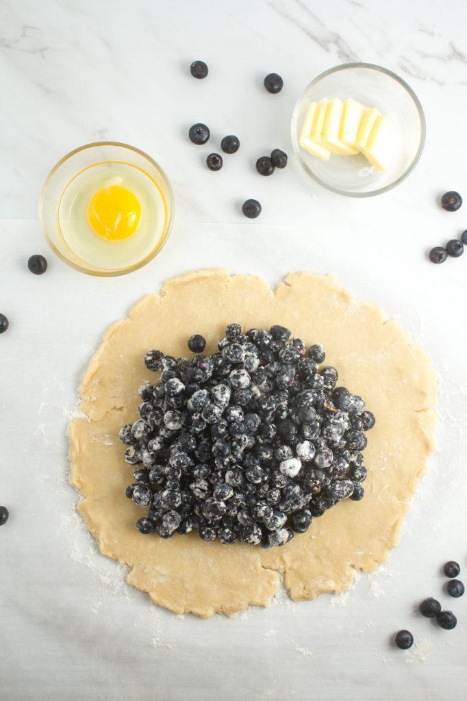 Rustic Blueberry Lemon Tart - Pretty Domesticated