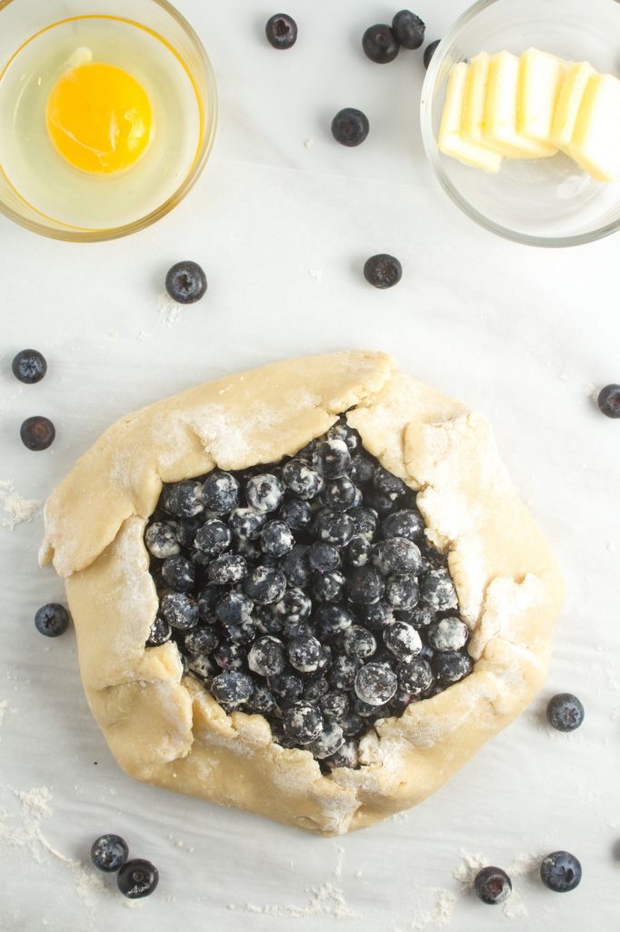 Rustic Blueberry Lemon Tart - Pretty Domesticated