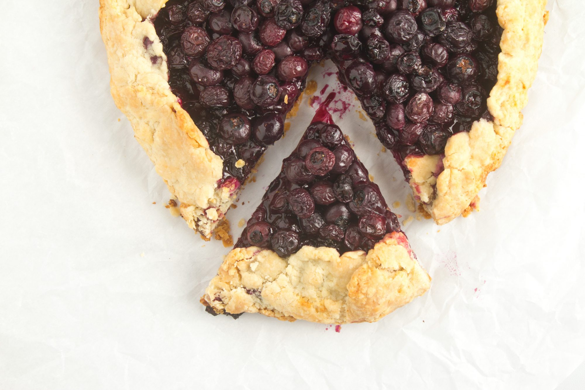 Rustic Blueberry Lemon Tart - Pretty Domesticated