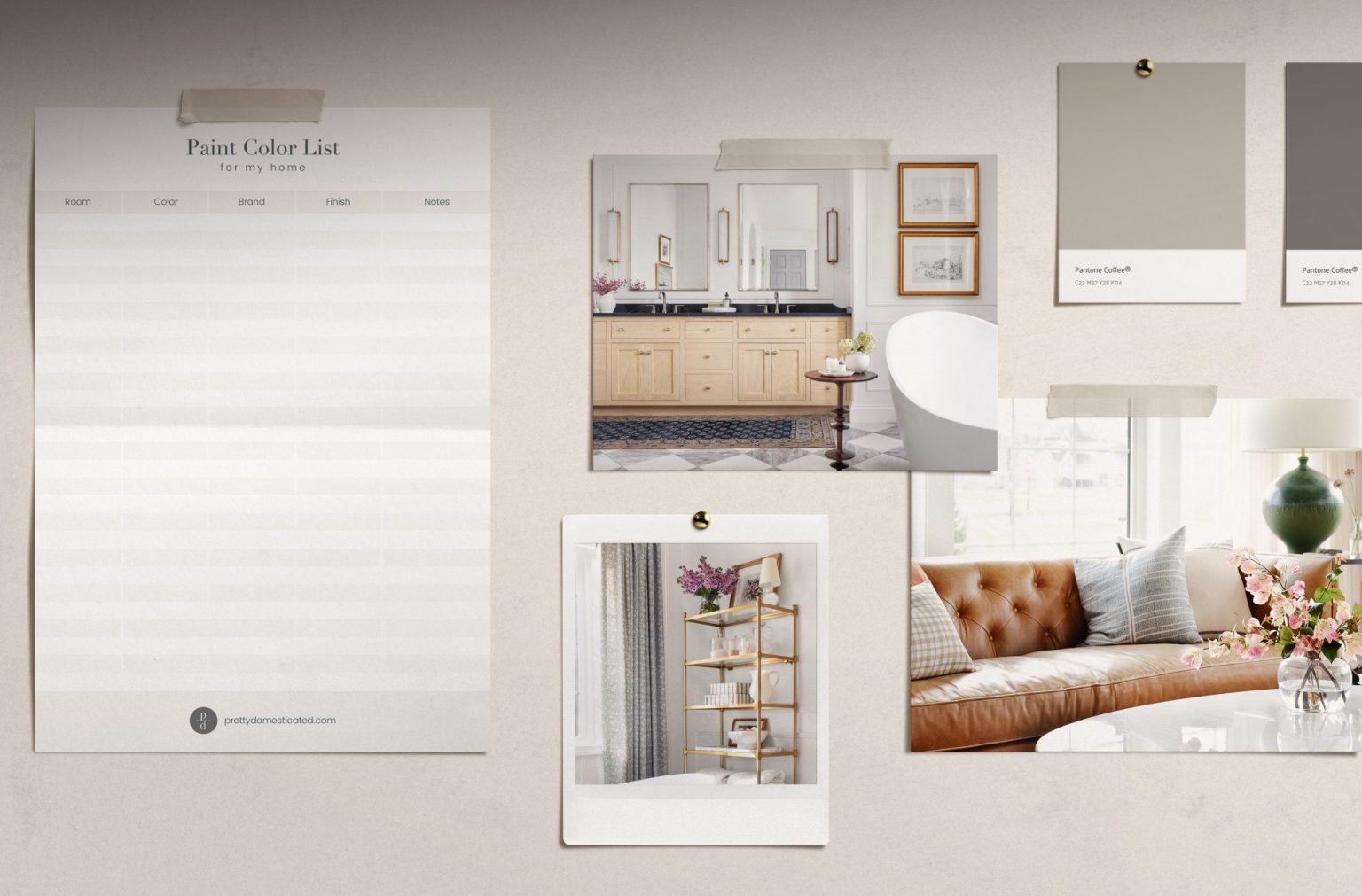 Paint Color Chart - Pretty Domesticated