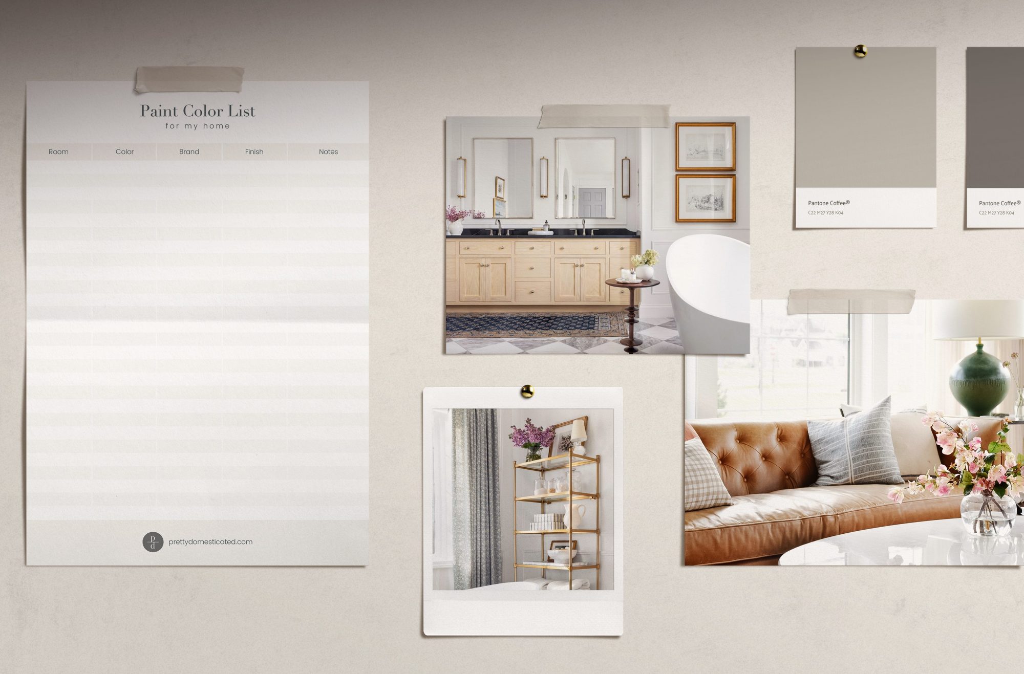 Paint Color Chart - Pretty Domesticated