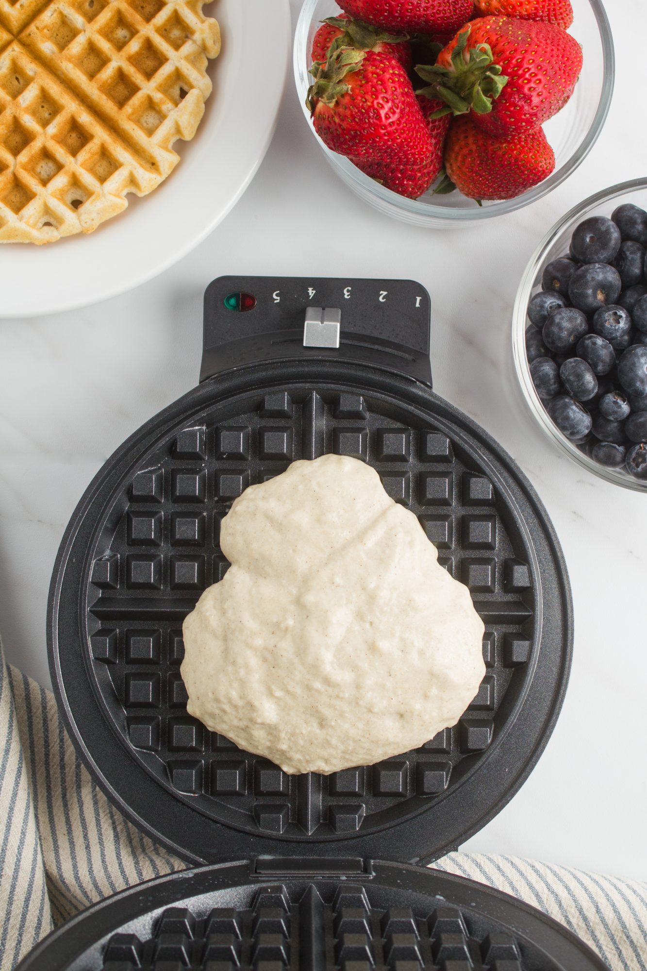 Homemade Cinnamon Belgian Waffles Recipe - Pretty Domesticated